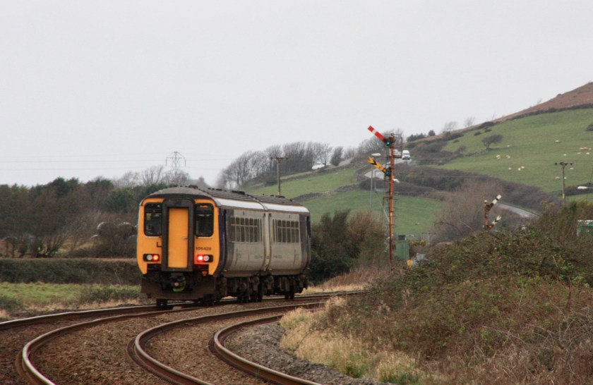 Working semaphore distant signals in west Cumbria – RailwayWorld.net